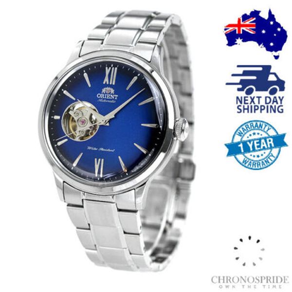 Orient RA-AG0028L RA-AG0028L10B Helios Classic Blue Open Heart Men ...