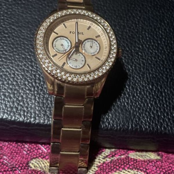 Fossil Women's Stella Sport Multifunction Rose Gold Stainless Watch ...