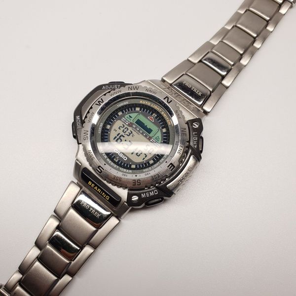 Vintage 1999 Casio ProTrek PRT-1400 Titanium VGC Japan-Exclusive Triple Sensor | WatchCharts ...