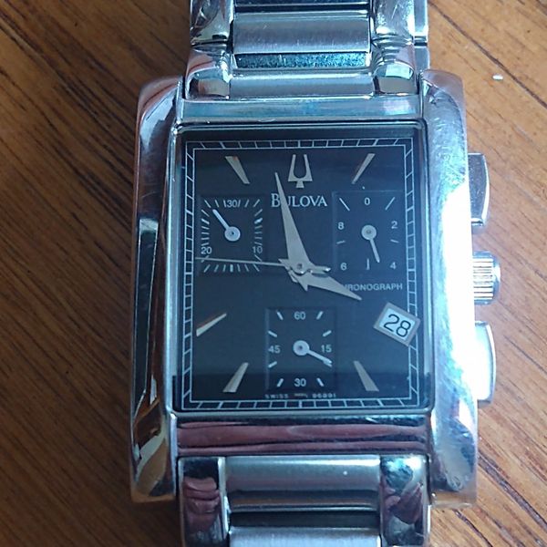Bulova A2 Quartz Tank Chronograph Swiss 96B91 | WatchCharts Marketplace