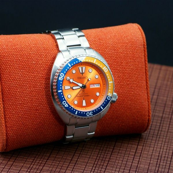 Seiko Air Prospex Turtle Diver's 200m 4R36-04Y0 Automatic 44mm Orange ...