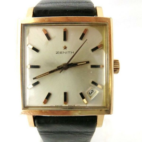 Vintage Rare ZENITH Manual Winding Square Watch Cal 2542 Serial no ...