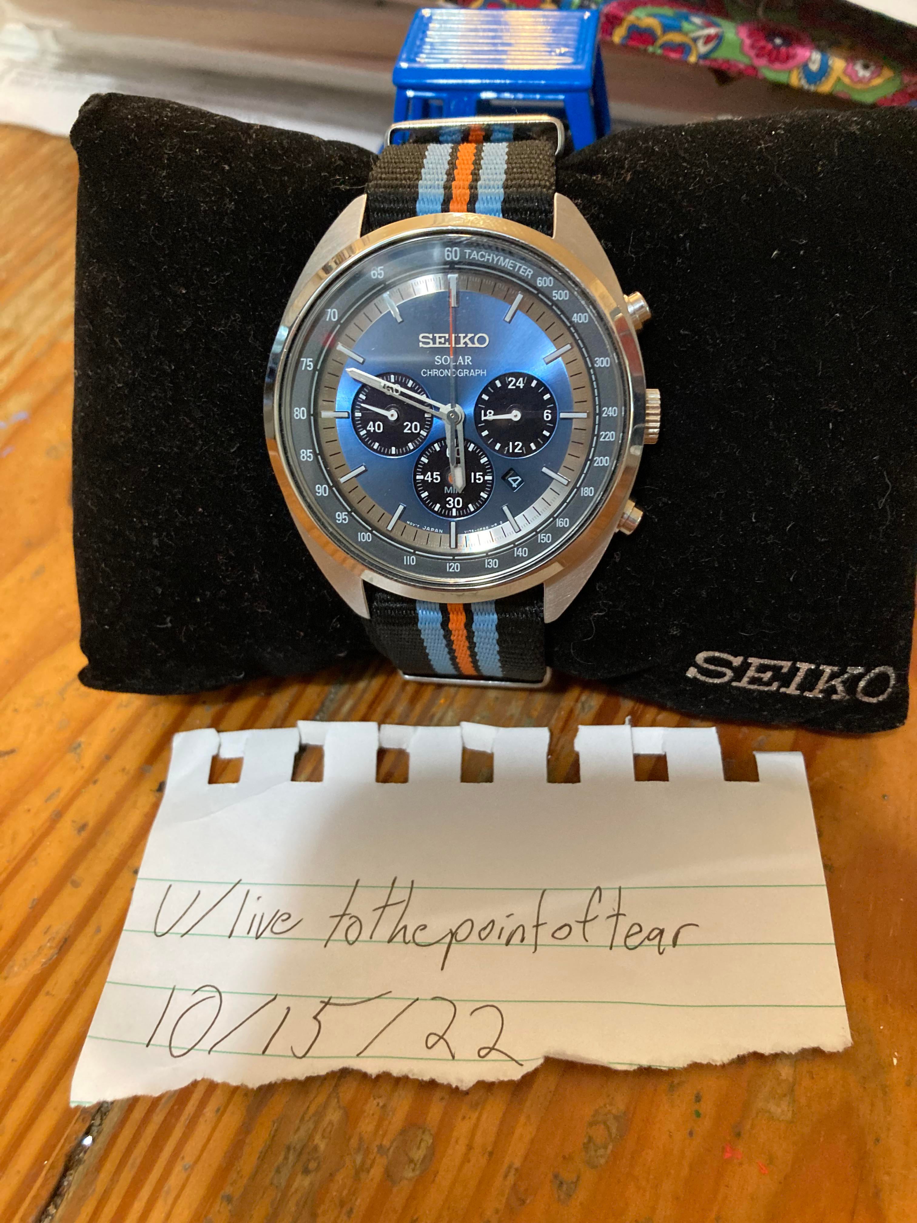 [WTS] Seiko SSC 667 Solar Recraft Chronograph $125 | WatchCharts
