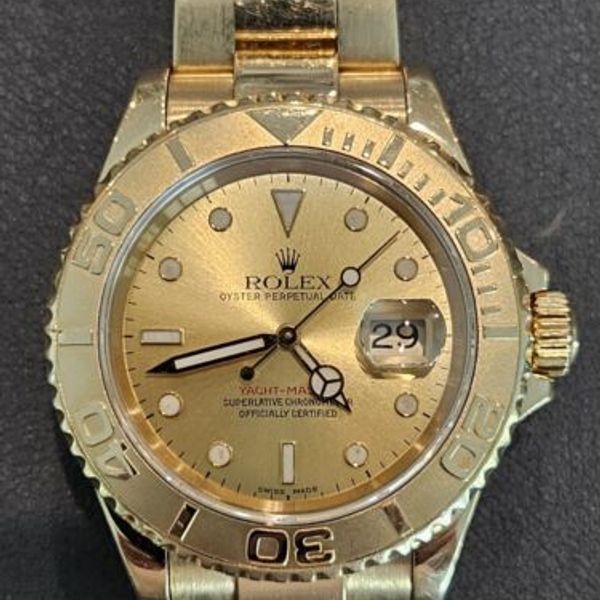 ROLEX 16628 18K Yacht-Master - Crisp, Original & Unpolished! | WatchCharts Marketplace