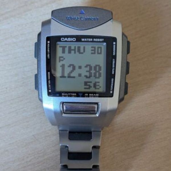 Vintage Casio WQV-1 Digital Wrist Camera Watch | WatchCharts Marketplace