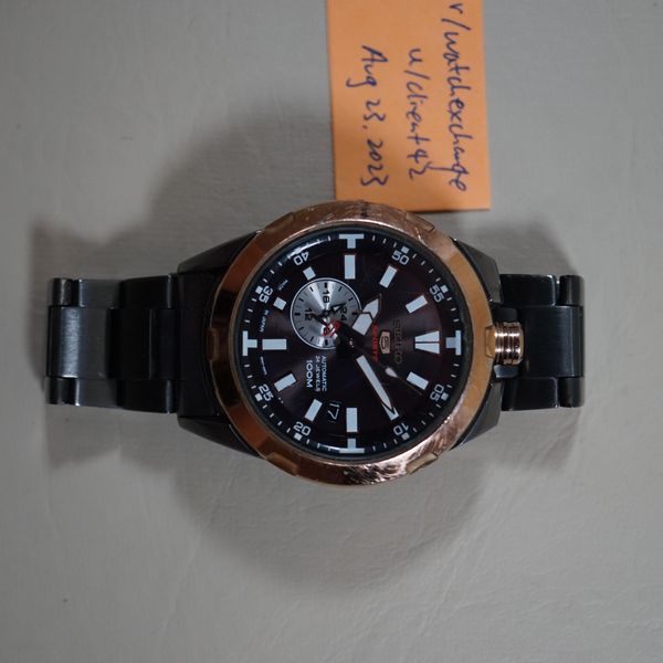 [WTS] Seiko 5 Sports SSA174J1 4R37 50th Anniversary Black Brown Automatic - $195 | WatchCharts ...