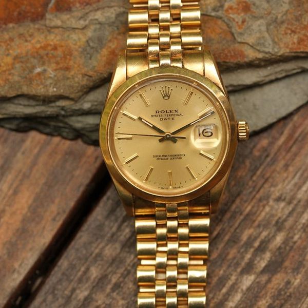 1986 Rolex Date ref. 15007 "Chevrolet Award Watch with Letter, Box ...