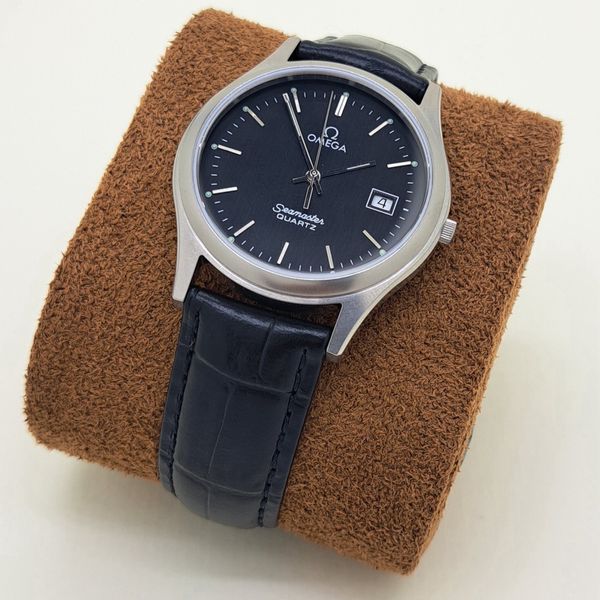 Vintage omega seamaster 1425 blue quartz Swiss watch | WatchCharts ...