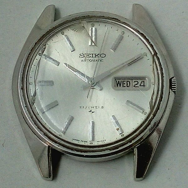 Vintage Seiko 7006-8002 Automatic Day Date Watch 21 Jewels ...
