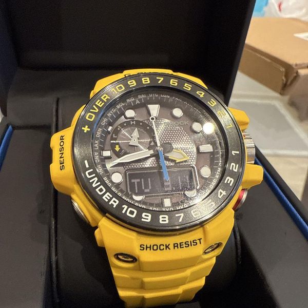 Casio G Shock Gulf Master GWN-1000B-9AJF Men'S Solar Radio Watch Rare ...