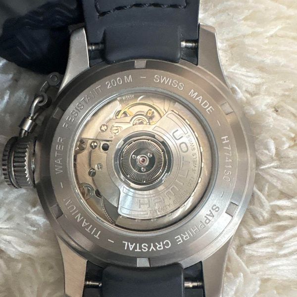 Hamilton Khaki Frogman Automatic Men's Watch H774150 Titanium 40mm ...