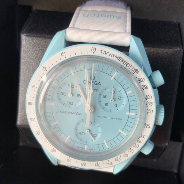 Omega x Swatch Speedmaster Moonswatch Mission to Uranus AUTHENTIC ...