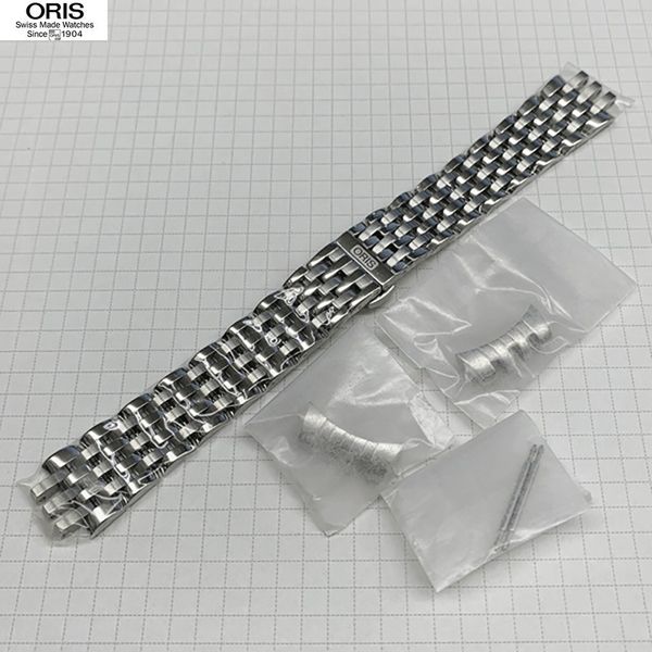 ORIS Oris new genuine bracelet 19mm SS metal D buckle with double door ...