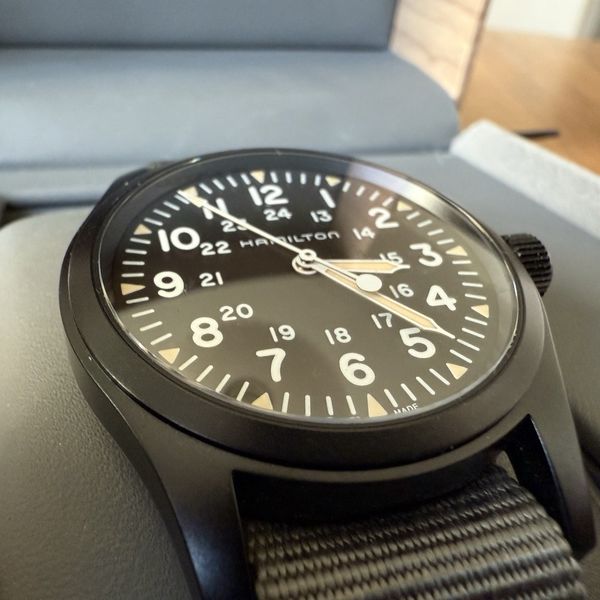 Hamilton Khaki Field Gray Men's Watch with Textile Band - H69409930 ...