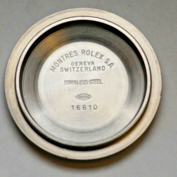 Genuine Rolex Submariner Case Back 16610 Caseback Case Back MONTRES ...