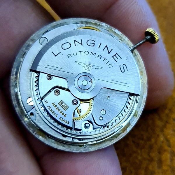 Vintage Longines Automatic Cal 340 watch movement & dial mens movement ...