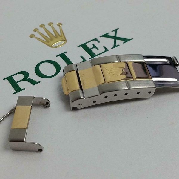 Original ROLEX Oyster Clasp Buckle 18k Gold SS Two Tone GMT Daytona ...