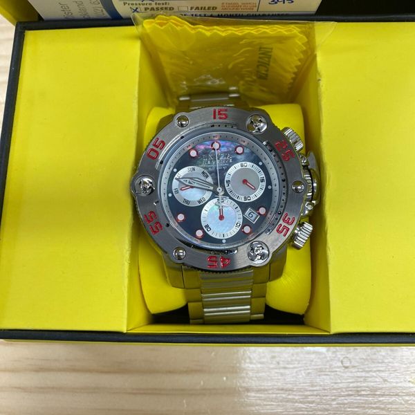 Invicta Pro Diver Men 40mm Stainless Steel Case and Strap for Men ...
