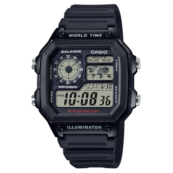 New Casio AE1200WH-1A Black Retro Digital Watch | WatchCharts Marketplace