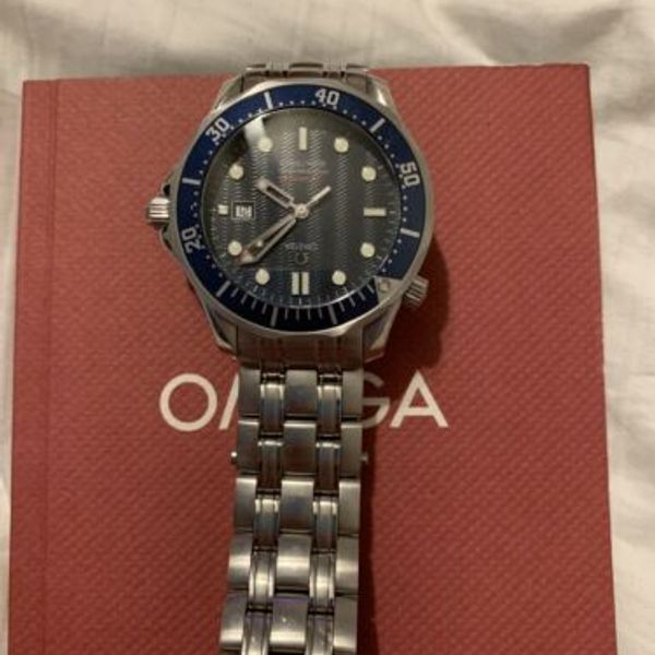 OMEGA Diver 300M Quartz Blue Men's Watch - 2221.80.00 | WatchCharts