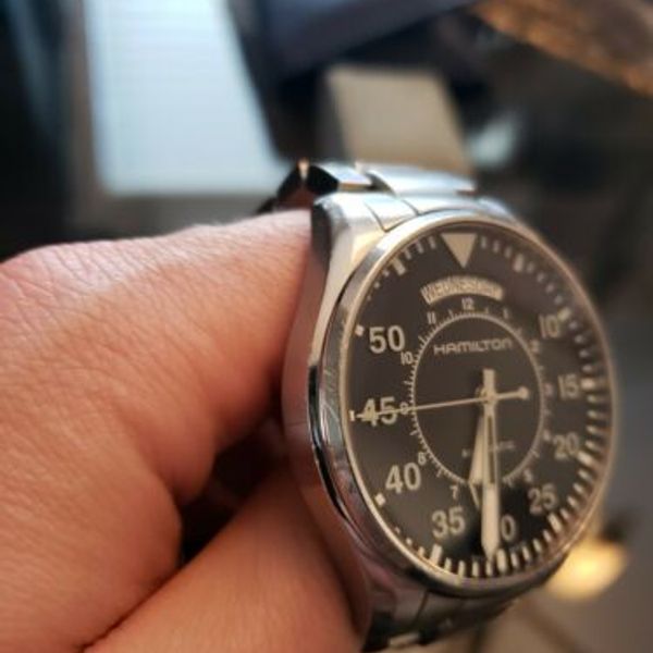 Hamilton Pilot Day Date H64615135 Men's Watch Interstellar | WatchCharts