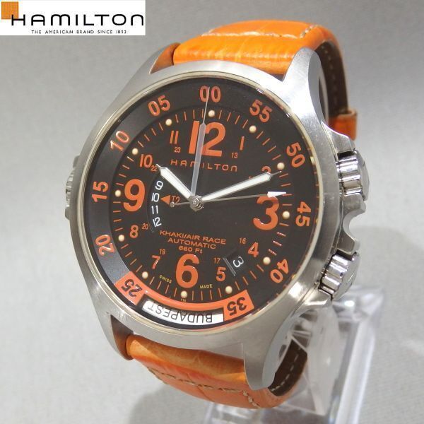 Hamilton Khaki Air Race GMT H776650 Automatic watch with genuine strap ...