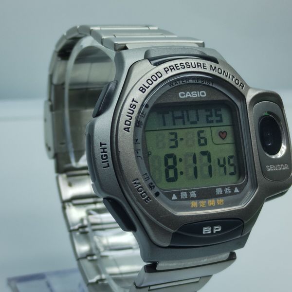 Vintage Casio BLOOD PRESSURE MONITOR BP-1B (1980s) Men Watch RARE ...