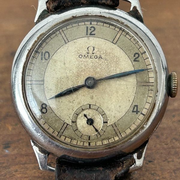 VINTAGE OMEGA 15 JEWEL DENNISON CASE MANUAL WIND WATCH - SPARES OR ...