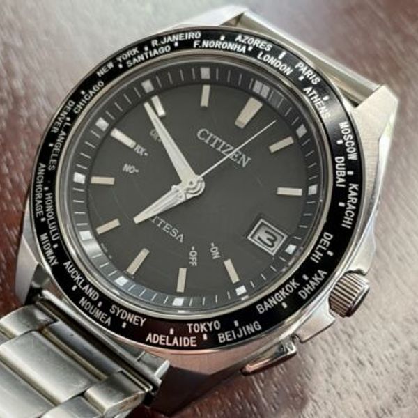 Citizen Attesa Titanium World Time Eco Drive H148-T017509 | WatchCharts ...