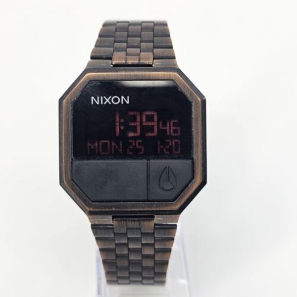 Nixon Robot Rock The Re-Run Men's Watch 38MM Dark Brown Up to 8.5" New ...