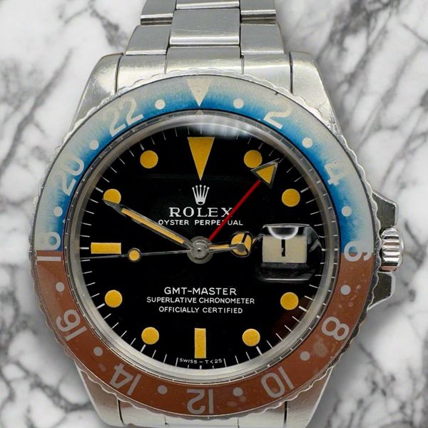 [WTS] Rolex GMT-Master 1675 Long E Pumpkin Patina Faded Red Back Insert ...