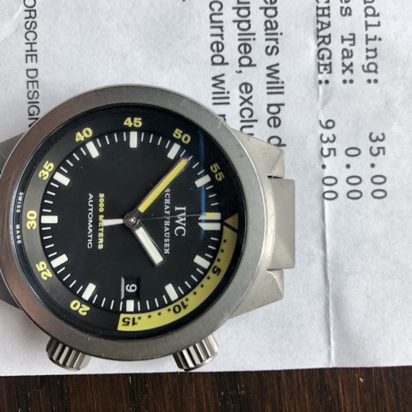 FS: IWC Aquatimer REF 3538 - Titanium Twin Crown 2,000M Diver - Fresh ...