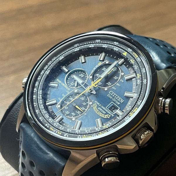 Citizen Blue Angels World Chronograph Eco Drive Men's Watch AT8020-03L ...