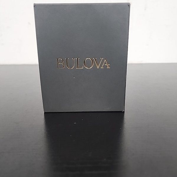 Bulova Mens Watch 98C121 Classic Black Dial Black Stainless Steel Men's ...
