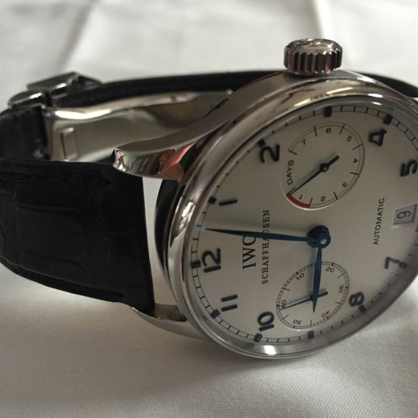 *Stunning* IWC Portuguese Automatic 7-Day Power Reserve - Blue Hands ...