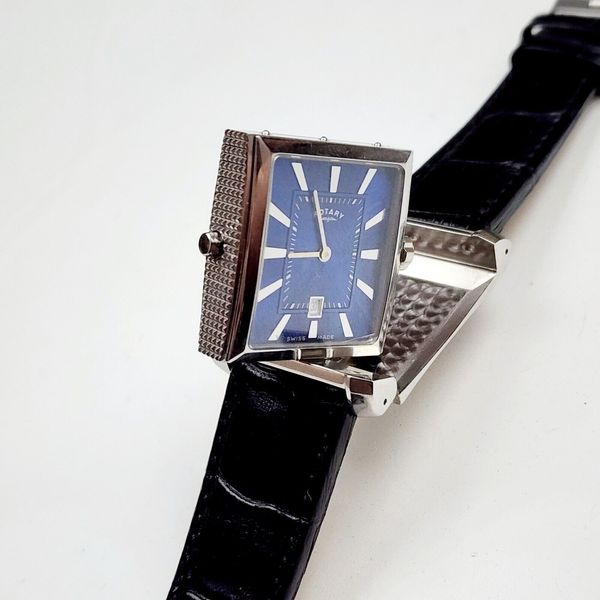 Mens SWISS TRAVELER REVERSIBLE Watch ROTARY "Revelation" GS02901. Dual ...