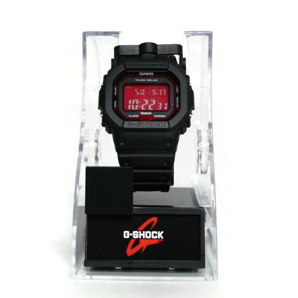 Casio G-Shock Solar Multi-Band 6 Black with Red Face Watch GW-B5600AR-1 ...