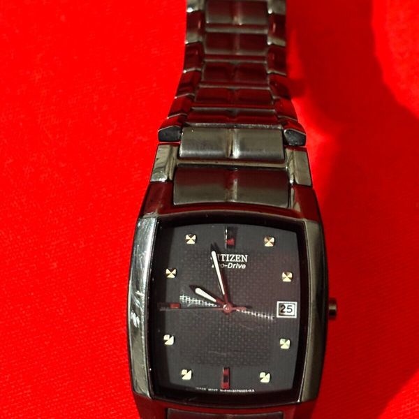 MENS CITIZEN ECO DRIVE BLACK SOLAR WATCH E111 S049377 | WatchCharts ...