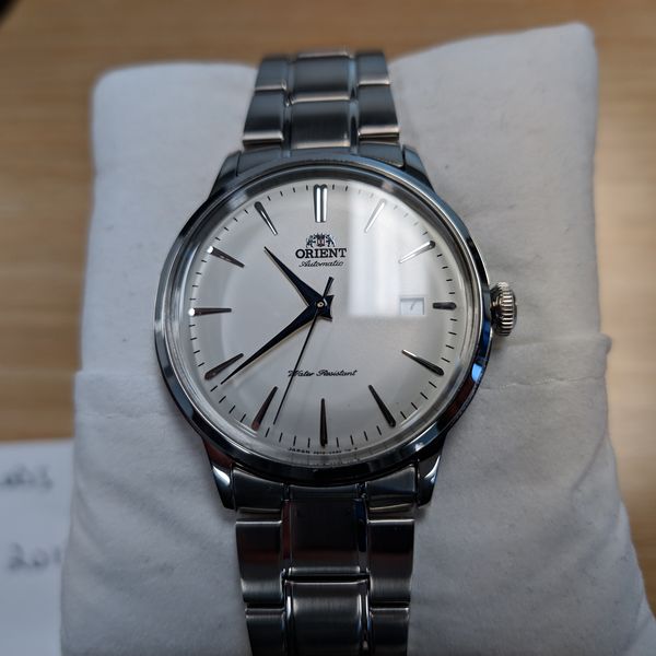 [WTS] Orient Bambino V5 Gen 2 White Dial/Blue Hands w/ Steel Bracelet ...