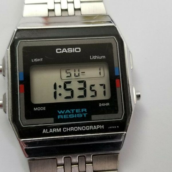 Casio A156W Module 596 Very Rare Authentic Vintage Digital Japan Watch ...