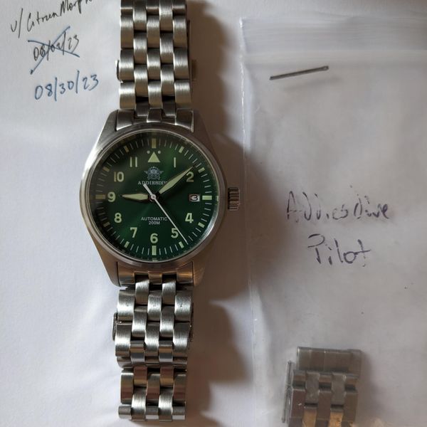 [WTS] Addiesdive Type-A Pilot MY-H2 Green Dial | WatchCharts Marketplace