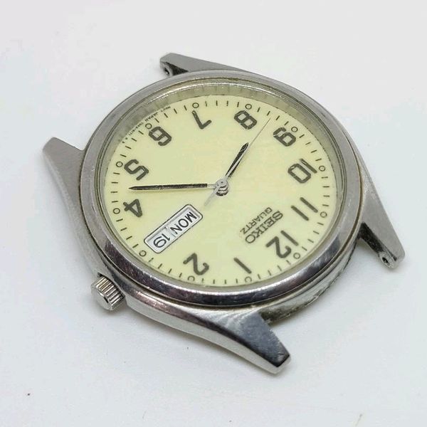 Vtg SEIKO 7N43-9048 Lumibrite [Glow in the Dark] Dial Quartz Watch For ...