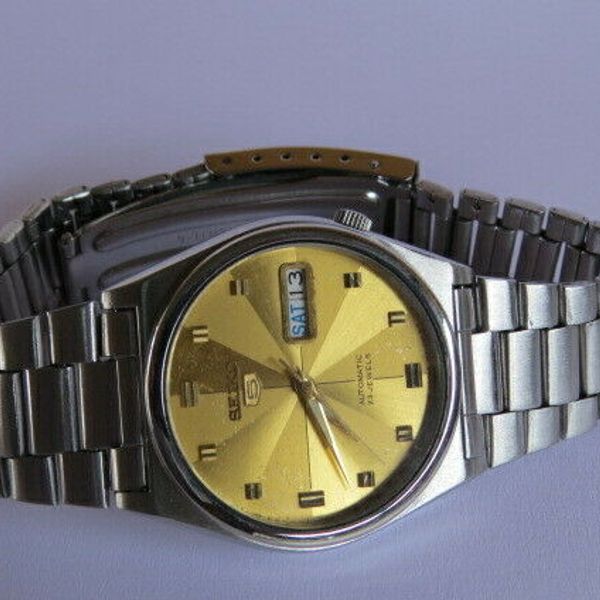 Vintage Made in Japan SEIKO 5 Automatic 23 Jewels Wrist watch - No ...