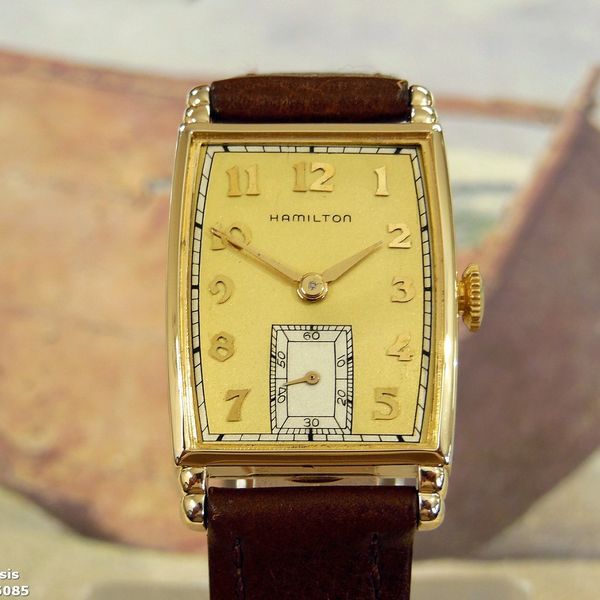 1950 Vintage HAMILTON MYRON, Stunning CHAMPAGNE Dial, Serviced, 1 Year ...