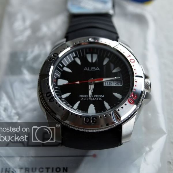 FS: *BRAND NEW* Alba Black Wave 200m Auto Diver | WatchCharts Marketplace