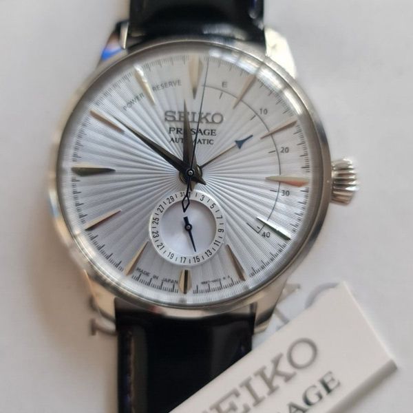 SEIKO PRESAGE SSA343J1 Cocktail Automatic Watch Soft Blue Power Reserve ...