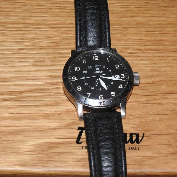 Tutima FX UTC GMT German automatic watch, ETA 2839-2 Swiss movement ...