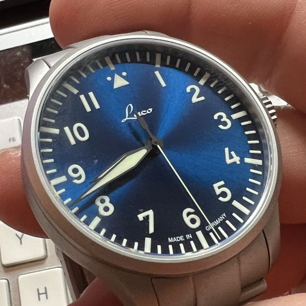 Laco Augsburg Blue Dial 42mm Pilots Watch | WatchCharts Marketplace