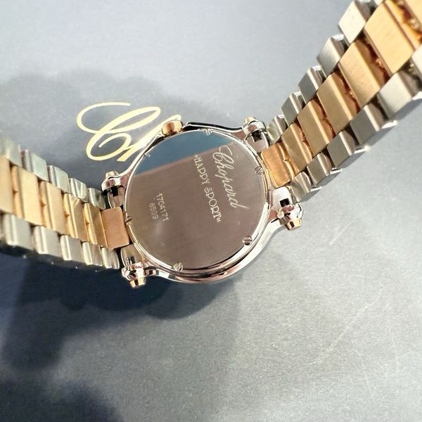Chopard - Happy Sport - Two Tone Rose Gold, White Diamond Dial - Brand ...