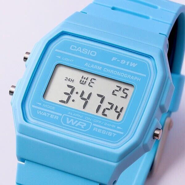 Casio F-91WC-2A Original Classic Digital Watch Blue New | WatchCharts ...